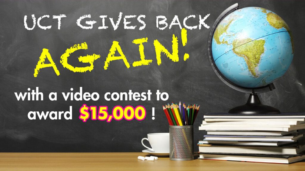 UCT is giving back AGAIN – this time through a video contest for ...